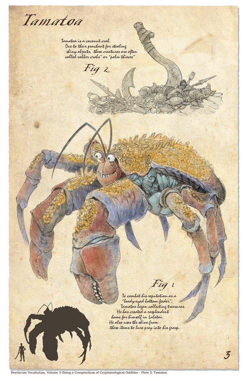 Tamatoa Naturalist Poster - Etsy