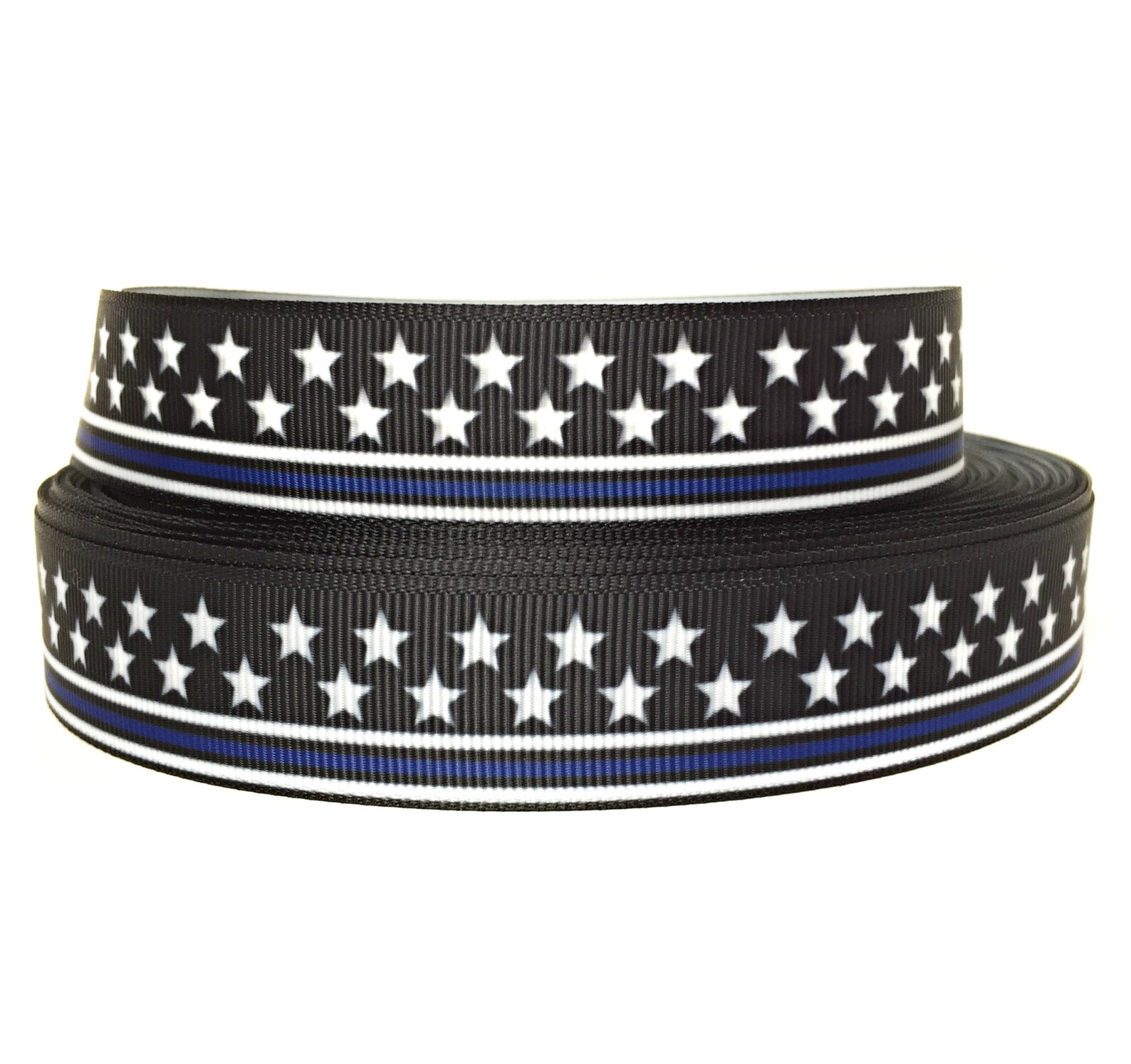 7/8 Thin Blue Line Ribbon White Stars Law Enforcement | Etsy