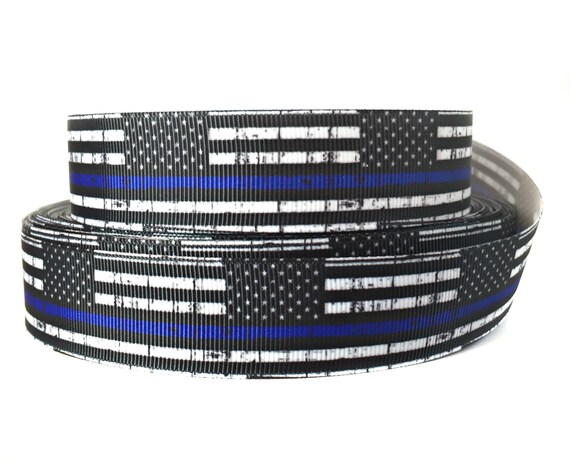 1 Thin Blue Line Ribbon Law Enforcement Support | Etsy