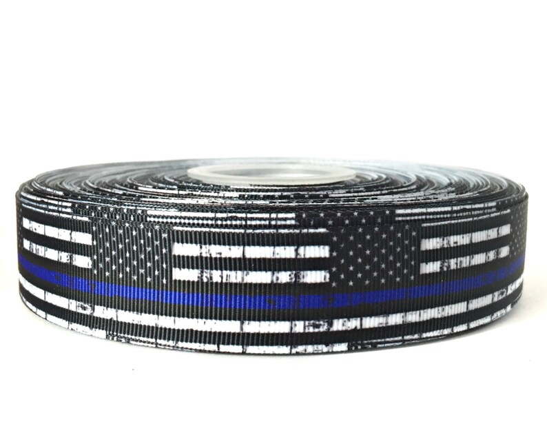 1 Thin Blue Line Ribbon Law Enforcement Support | Etsy