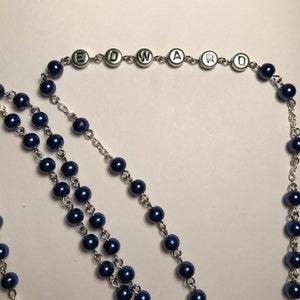 Personalized Rosary Will Personalize up to 10 Letters Your - Etsy