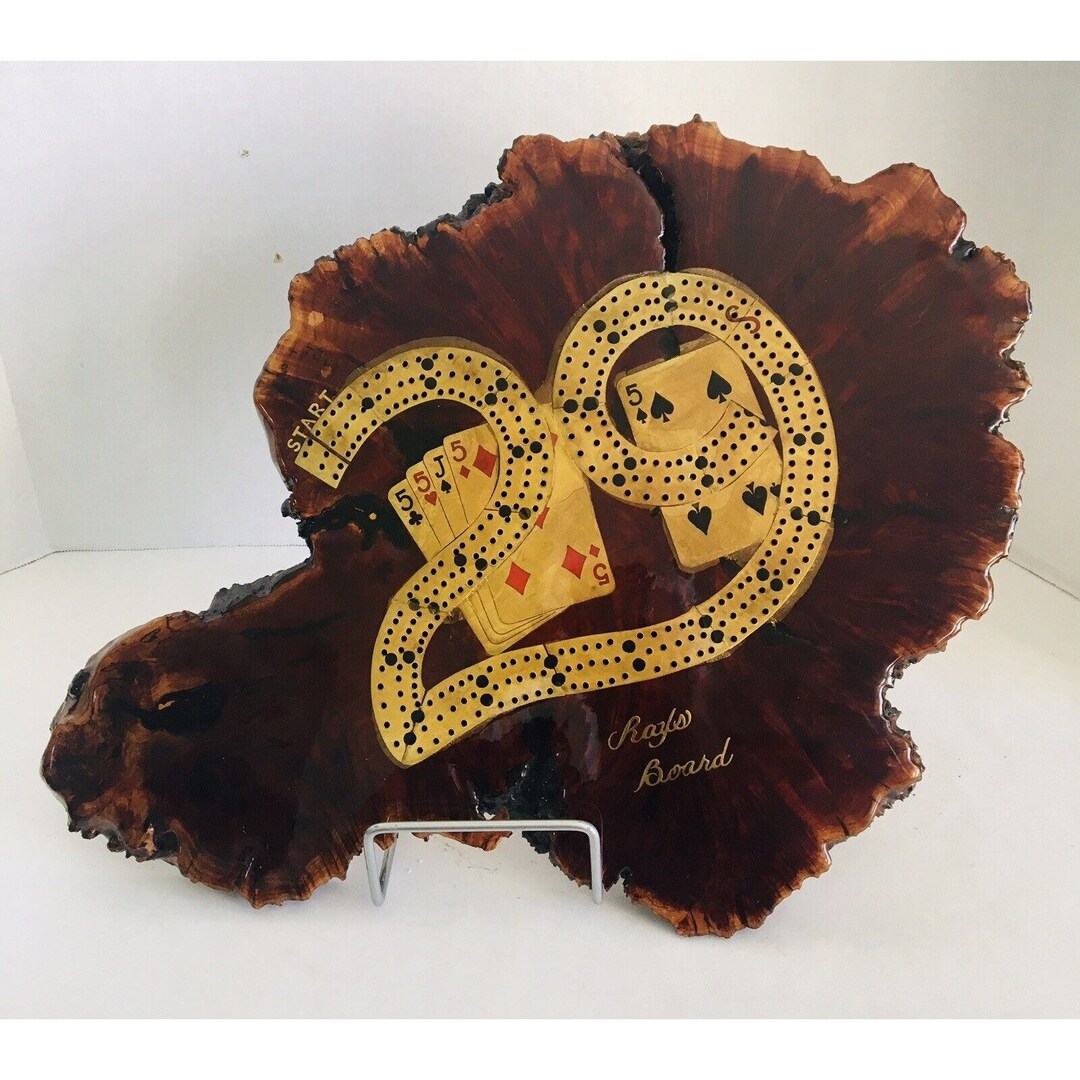 Vintage 29 Scribbage Game Board Custom Made Inscribed rays Board - Etsy