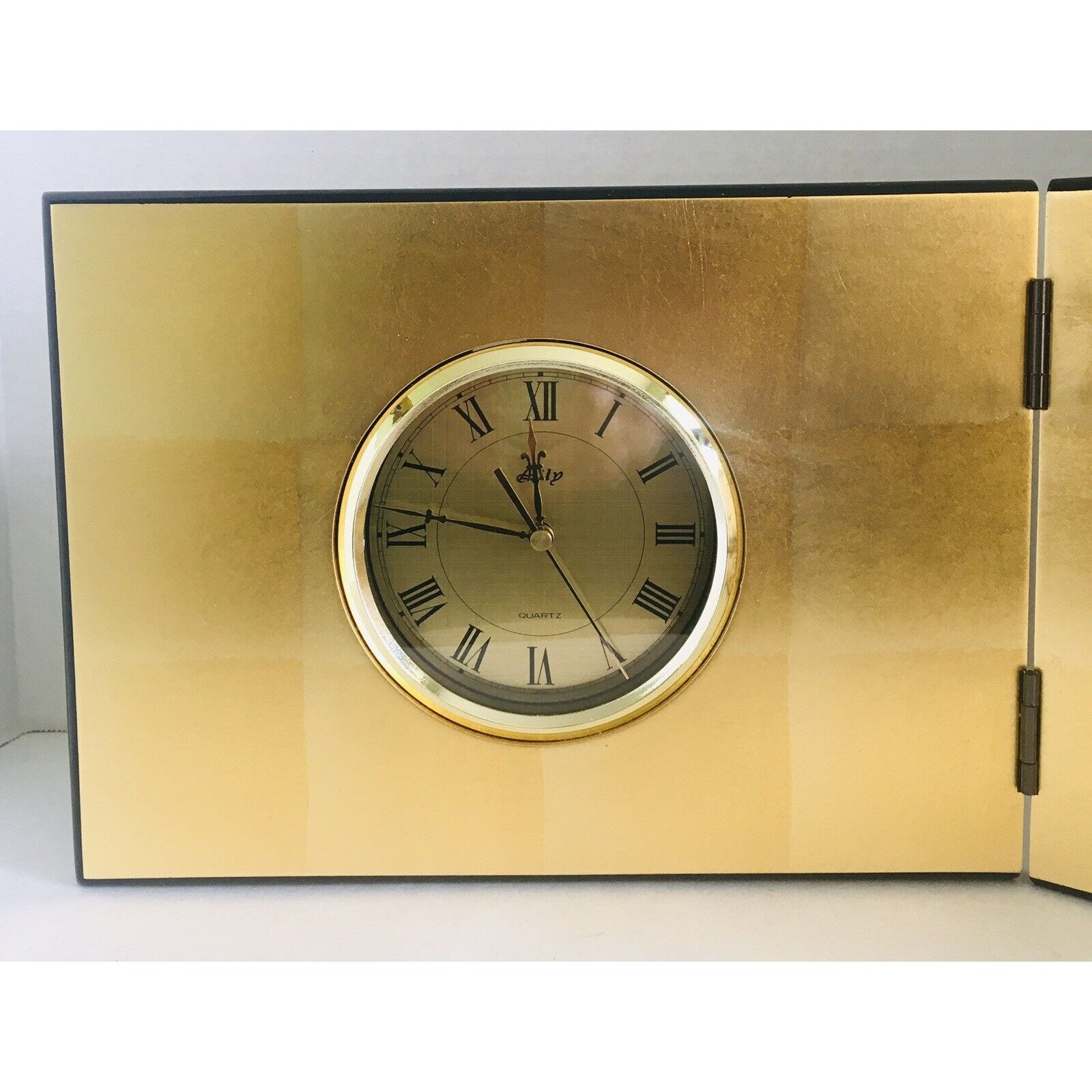 Japanese Folding Table Quartz Clock Hakuichi Gold Leaf Cherry Blossom ...