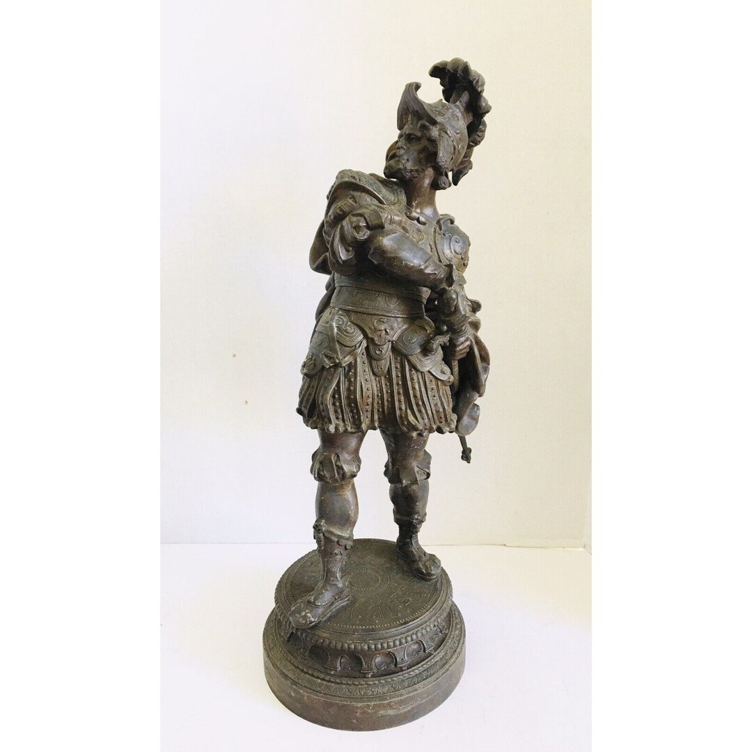 Antique Highly Detailed Cast Spelter European Soldier With Armor 22 - Etsy