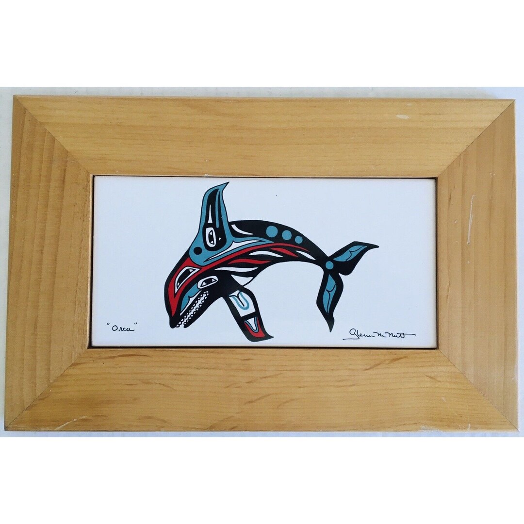 Glenn Mcnutt Signed Framed Orca Ceramic Tile Wall Art - Etsy