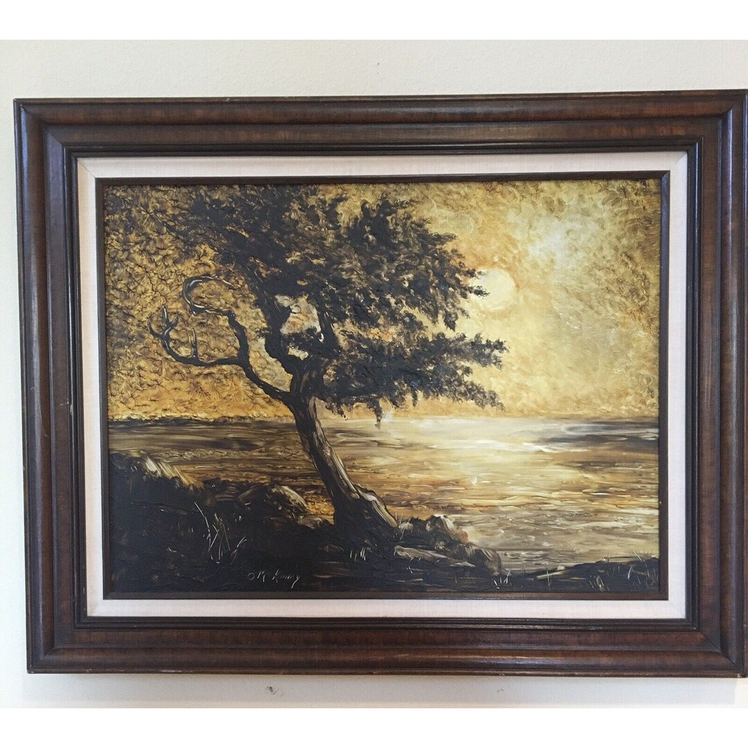 Original Painting Signed by Artist Tom Mckinney Landscape 30" X 24 ...
