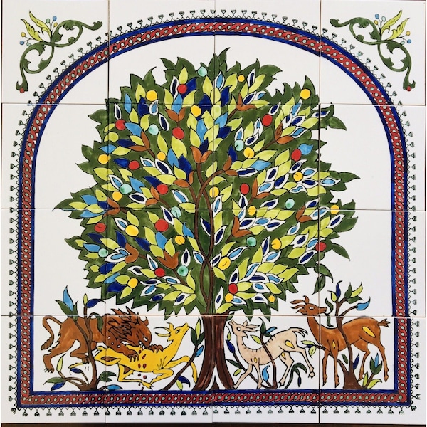 Tree of Life Tile Backsplash - Etsy