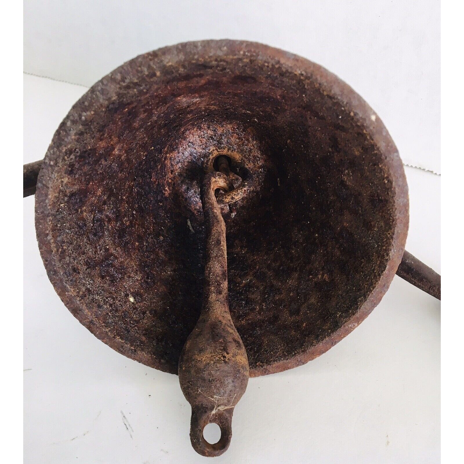 Vintage Cast Iron Table Top Dinner Bell Bird Full Rust - Etsy