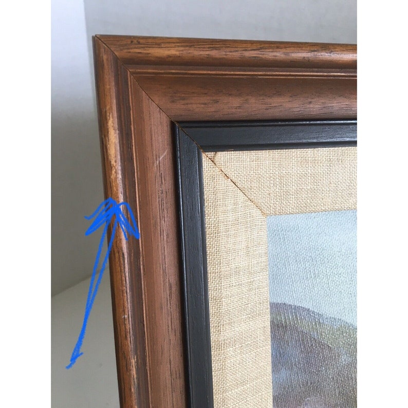 MCM Original Landscape Painting Framed and Signed by Artist - Etsy