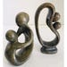 Two Authentic Rapoko Stone Shona Zimbabwe Sculptures Parents Embracing ...
