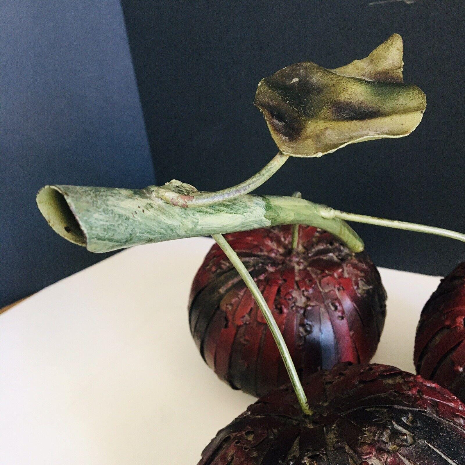 Metal Cherries on Stem Metal Sculpture Large - Etsy