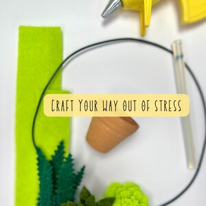 Small DIY Felt Succulent Kit | Wellness Craft | Creative Self-care ...