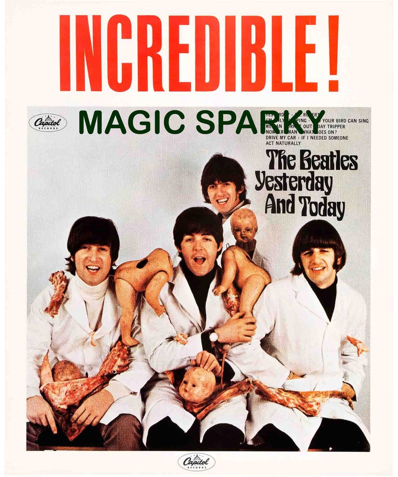 Beatles Butcher Cover Memorabilia Set 11 Items Clear Lennon Butcher ...