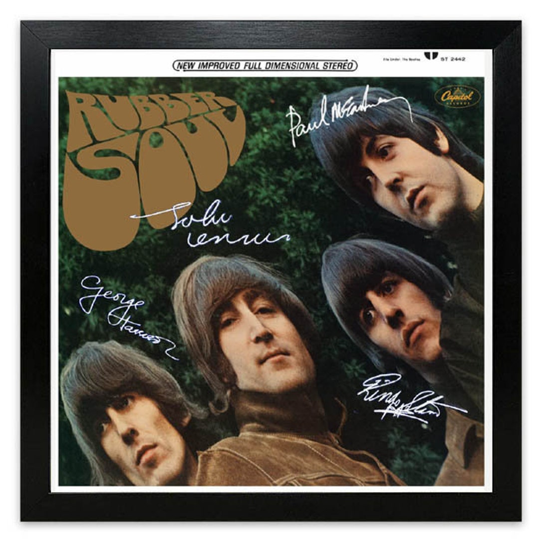 Beatles Rare Replica Fantasy Signed Framed Rubber Soul Capitol Version ...