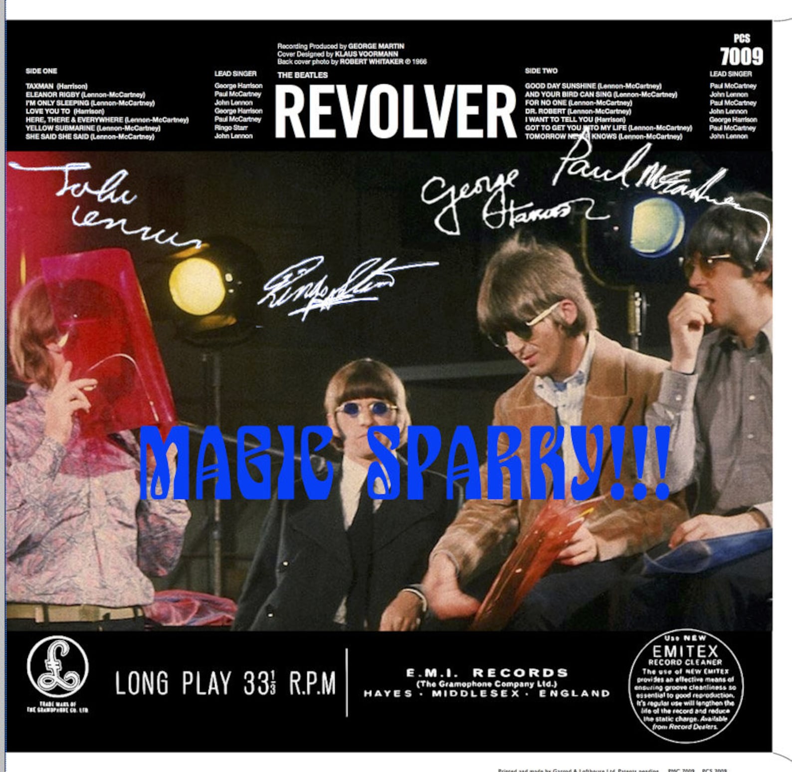 Beatles Ultra Rare Alternate COLOR SIGNED Fantasy Revolver 1966 Colour ...