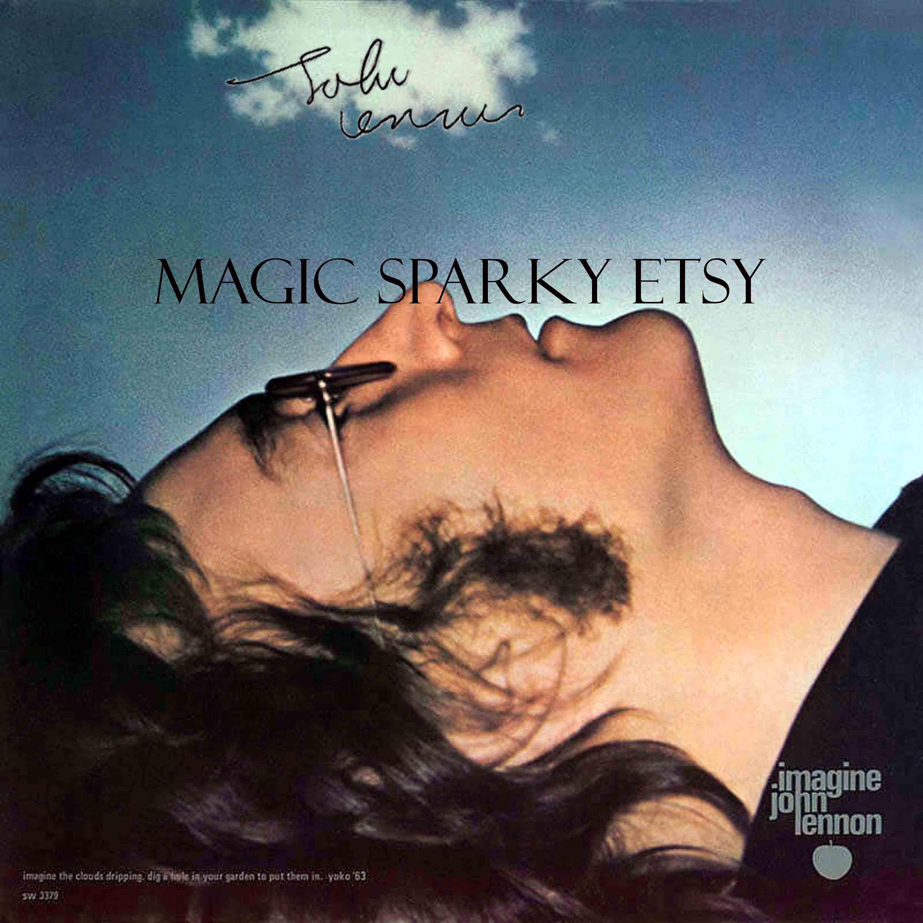 John Lennon Beatles Rare Signed IMAGINE Artwork Cover LP Vinyl Album ...