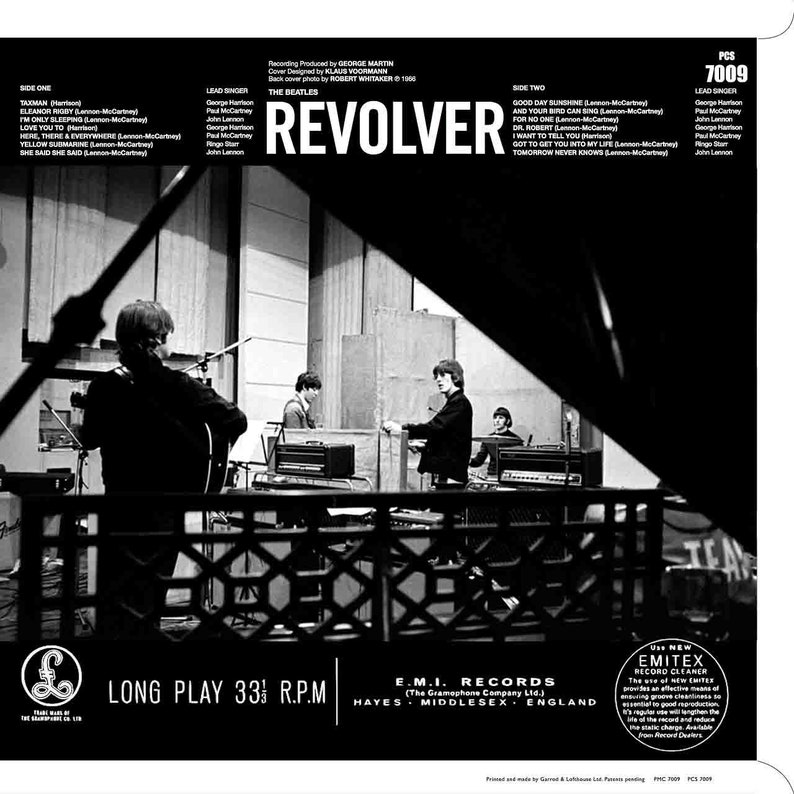 Beatles Ultra Rare Alternate Revolver 1966 Cover LP Vinyl Album Lennon ...