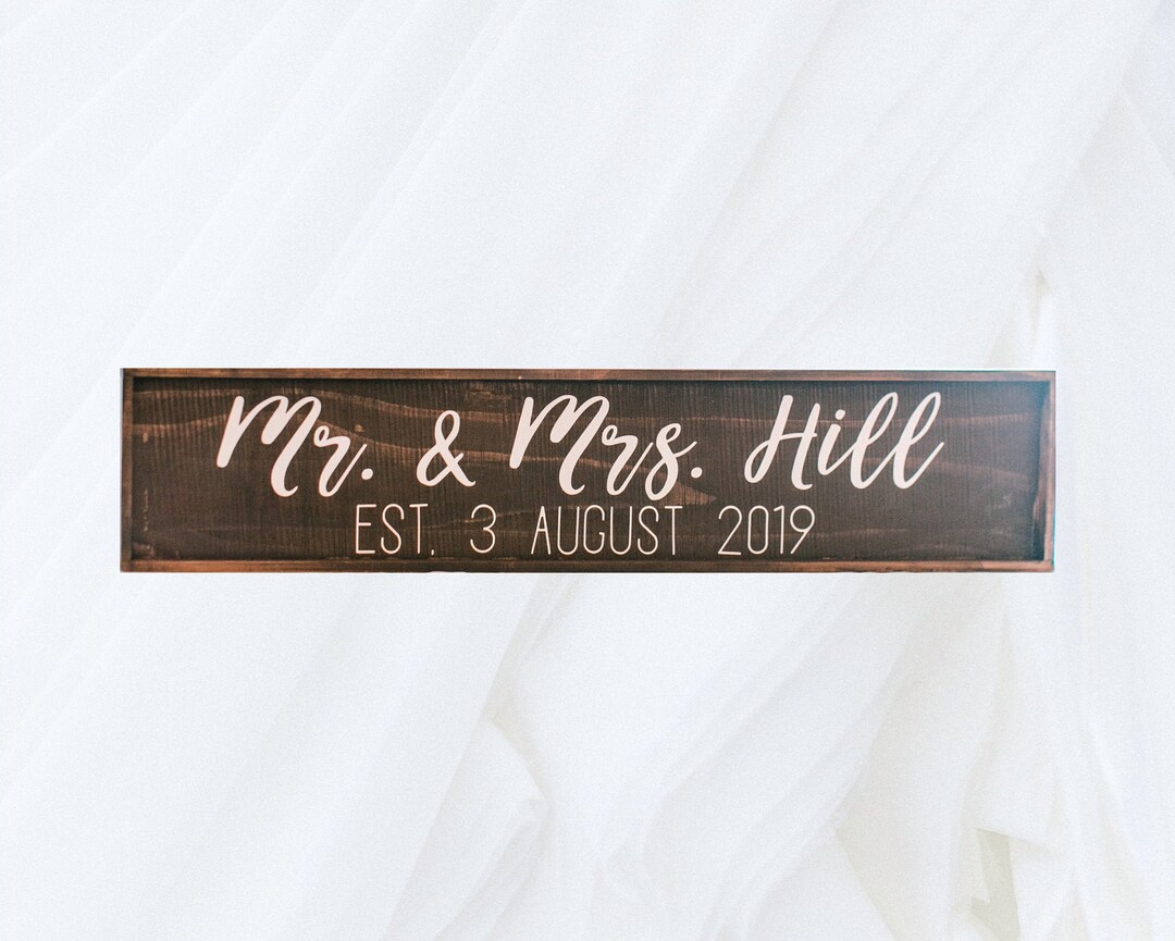 Wedding Decor Sign Bride & Groom Sign - Etsy
