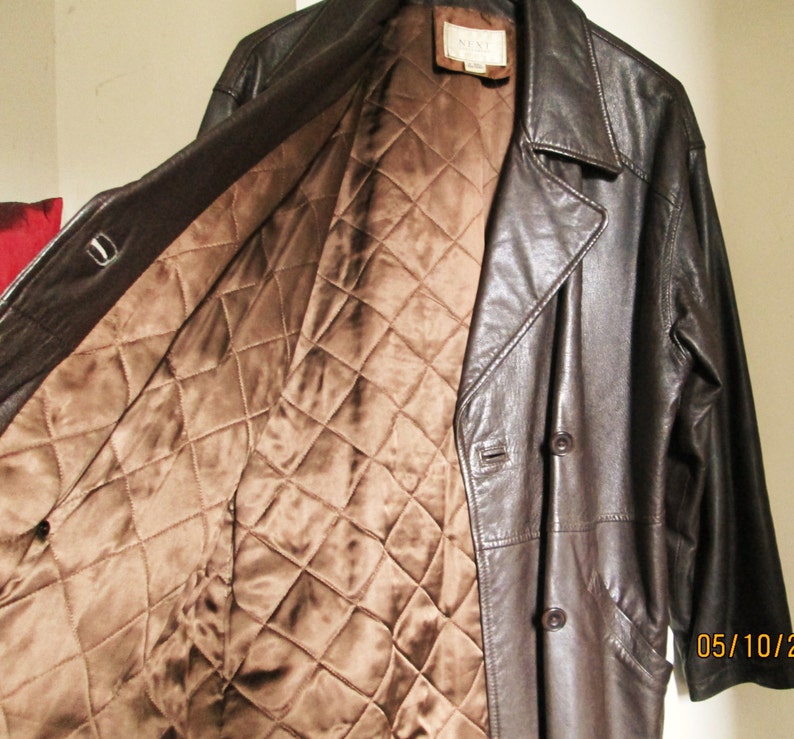 Leather Coat 1990's Next Leather Coats Winter Clothing - Etsy