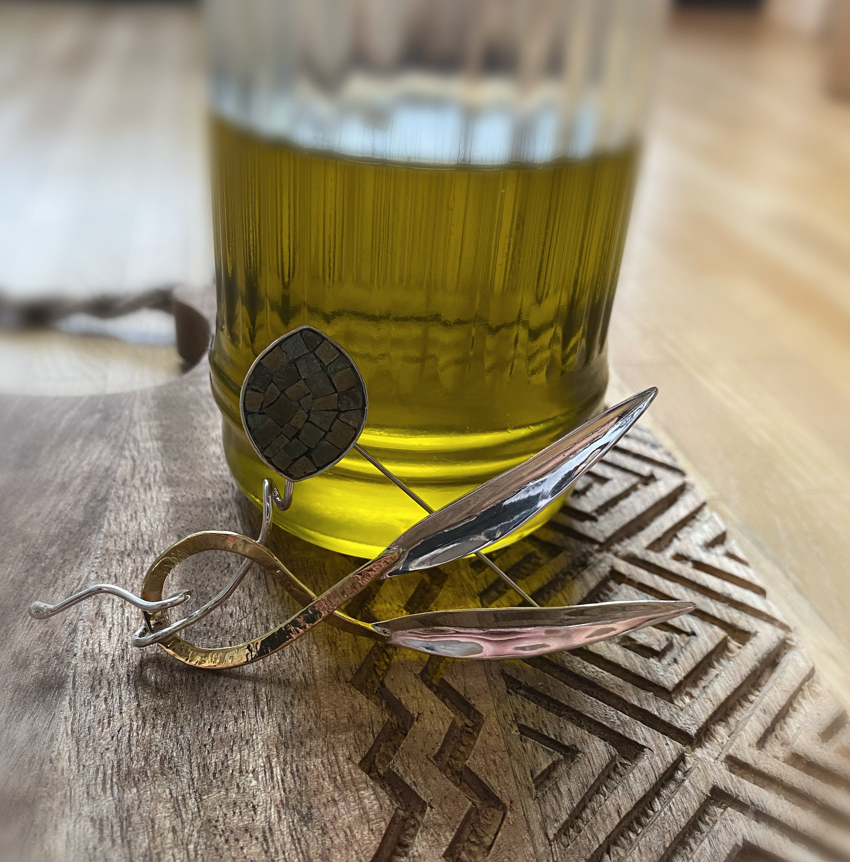 Handmade Olive Branch, Olive Branch Brooch, Custom Made Jewelry, for ...