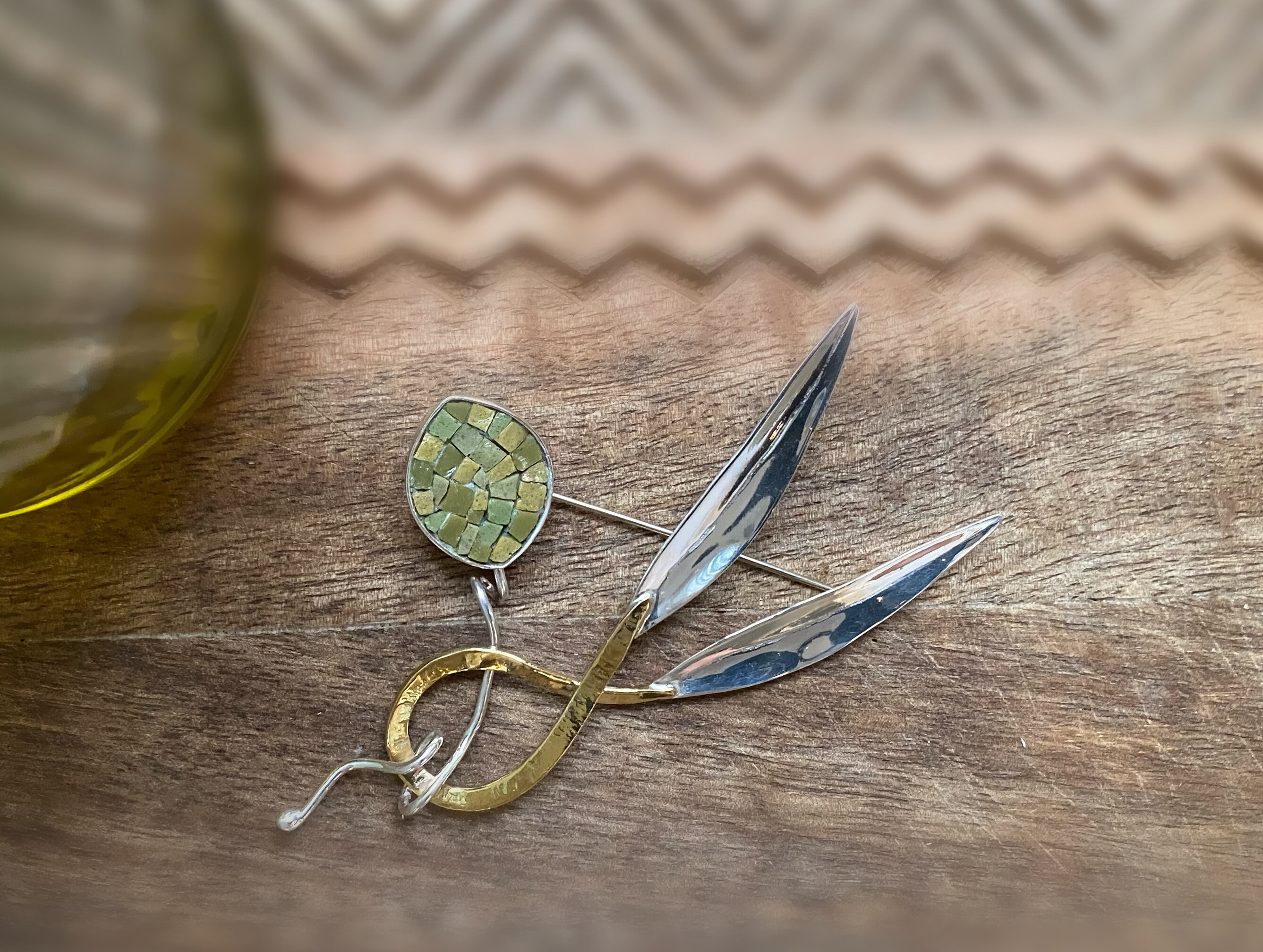 Handmade Olive Branch, Olive Branch Brooch, Custom Made Jewelry, for ...