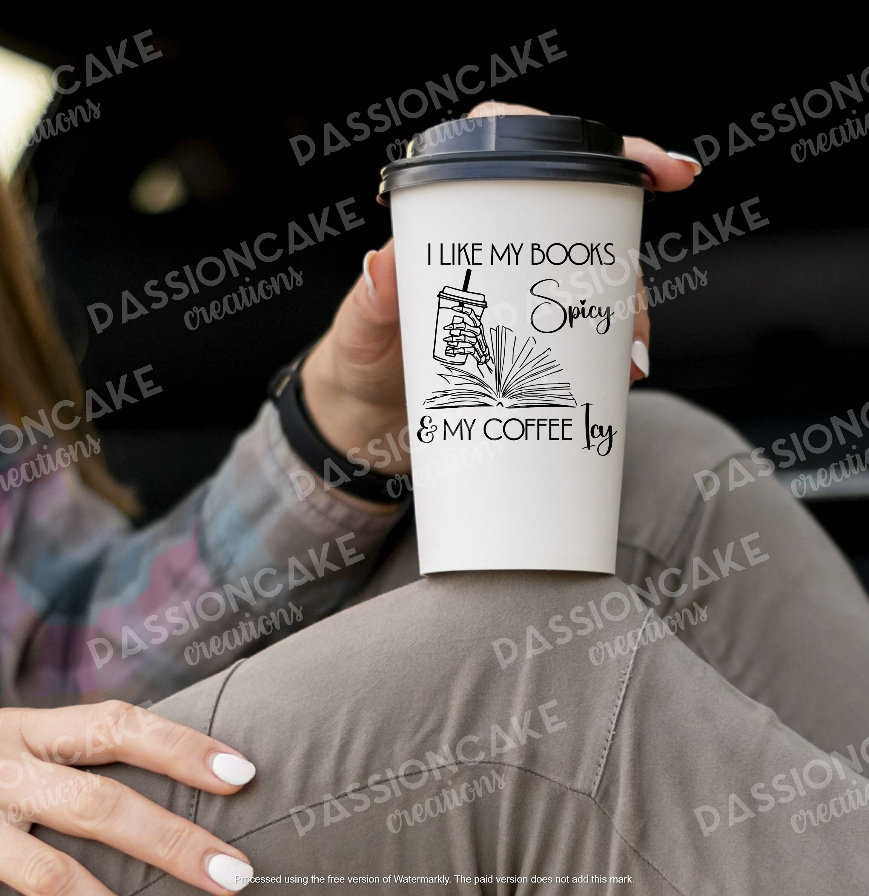 I Like My Books Spicy & My Coffee Icy SVG PNG - Digital Download - New ...