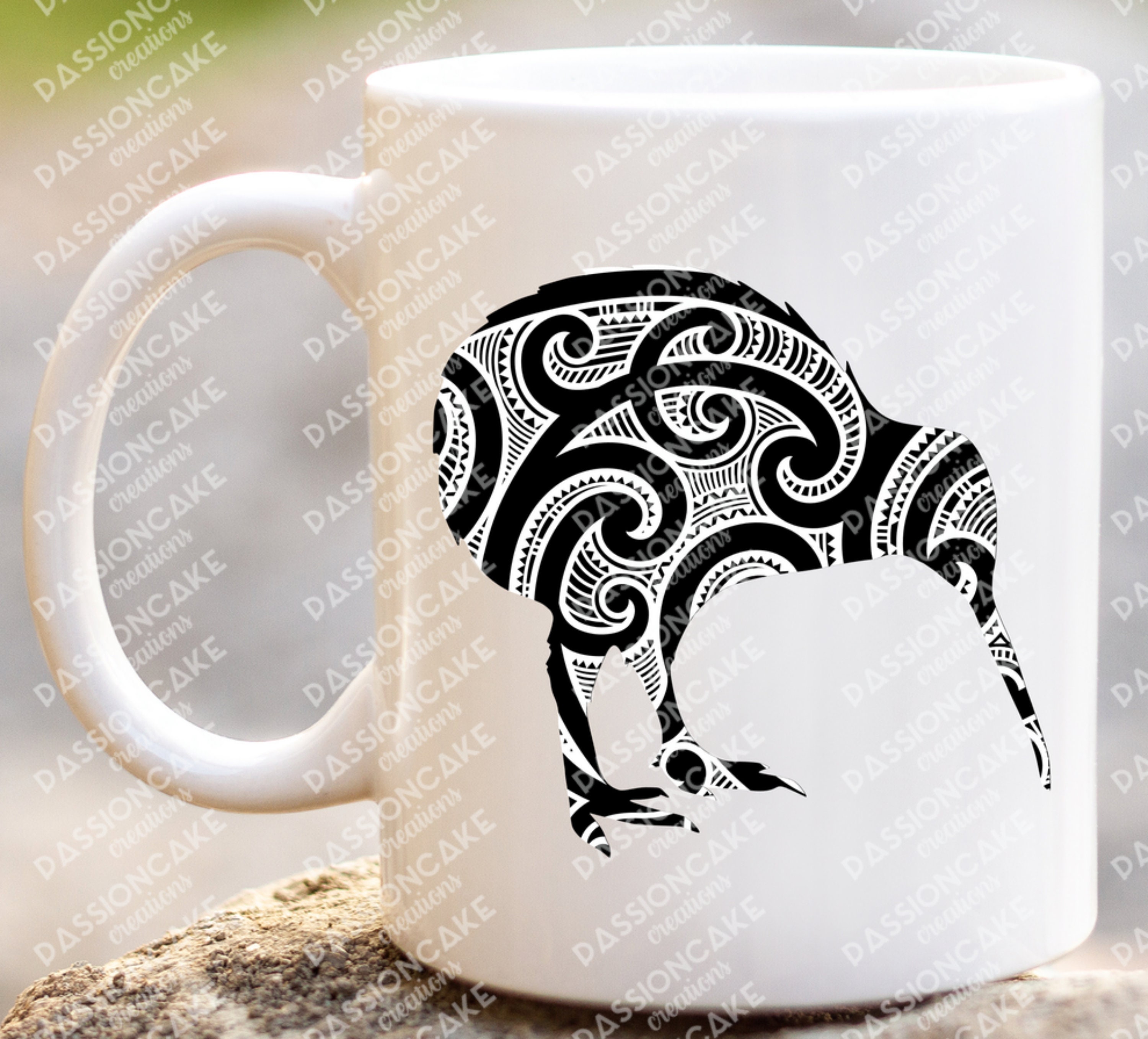 Aotearoa Kiwi Silhouette Maori Design SVG PNG - Digital Download - New ...