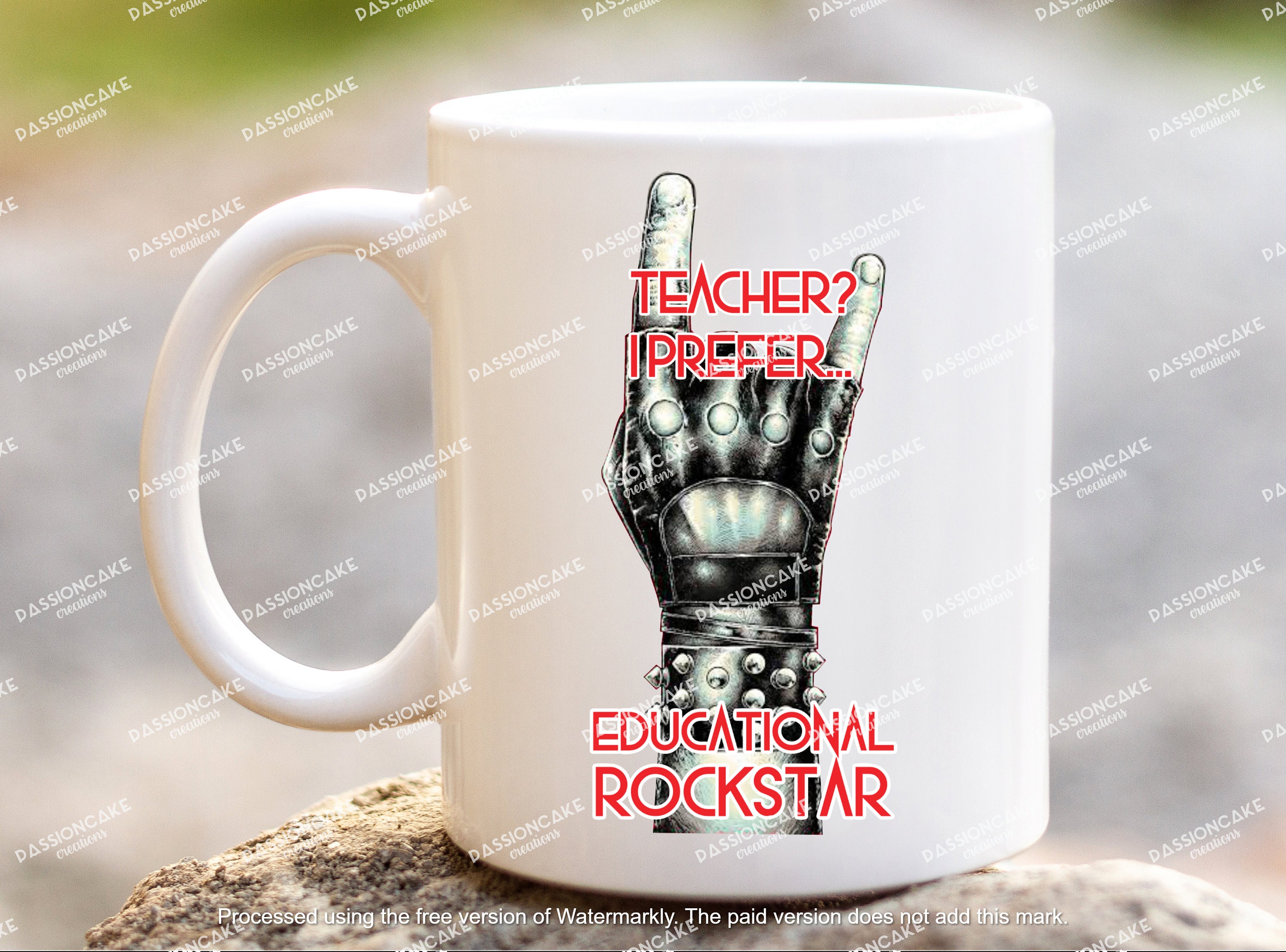 Educational Rockstar SVG PNG - Digital Download - Teacher, Rock Music ...