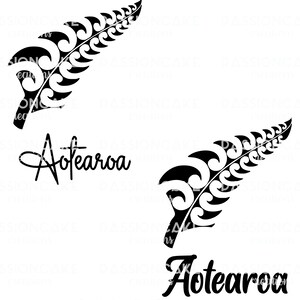 Koru Fern Aotearoa X2 NZ Design SVG PNG Digital Download New Zealand ...