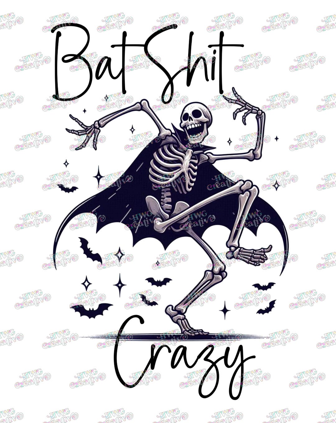 Bat Shit Crazy - Print & Cut SVG PNG - Digital Download - Sarcasm ...