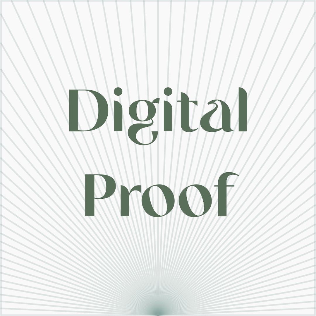 Digital Proof Deposit (*must Have Illustrator File) - Etsy
