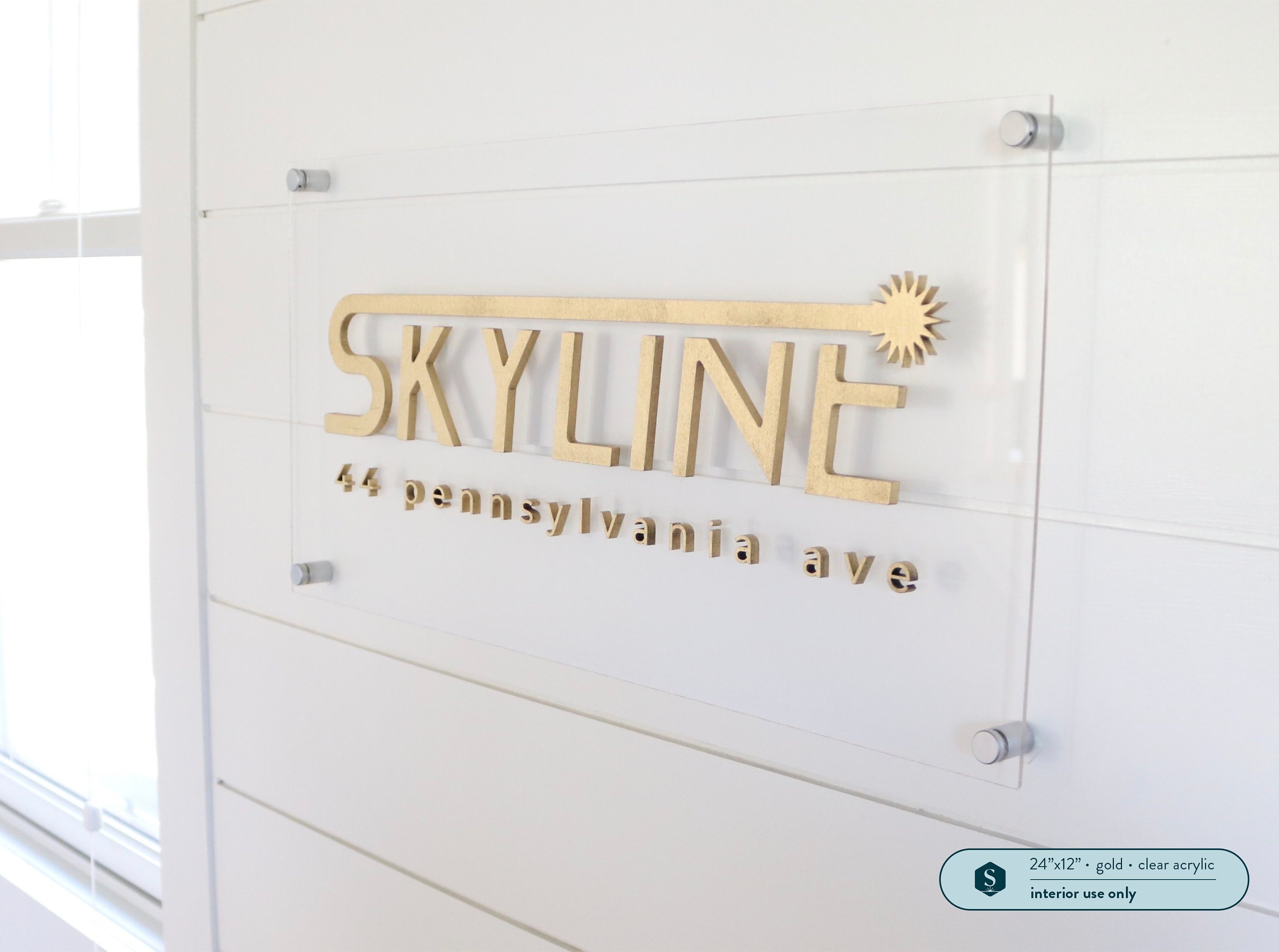 Custom Laser Cut 3D Layered Logo Sign on Clear Acrylic With | Etsy Canada