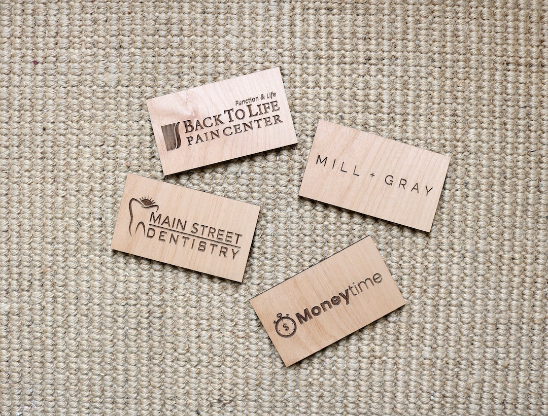 Custom Laser Engraved Wooden Logo Magnets - Custom Logo Magnets ...