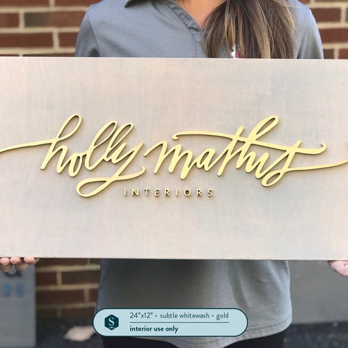 Custom 3D Logo Sign for Small Business Laser Cut Wood Custom - Etsy