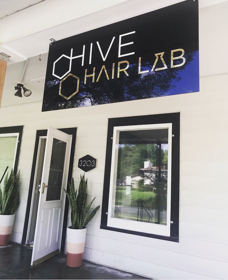 Custom Outdoor Business Sign: 3D Laser Cut Acrylic Logo - Etsy