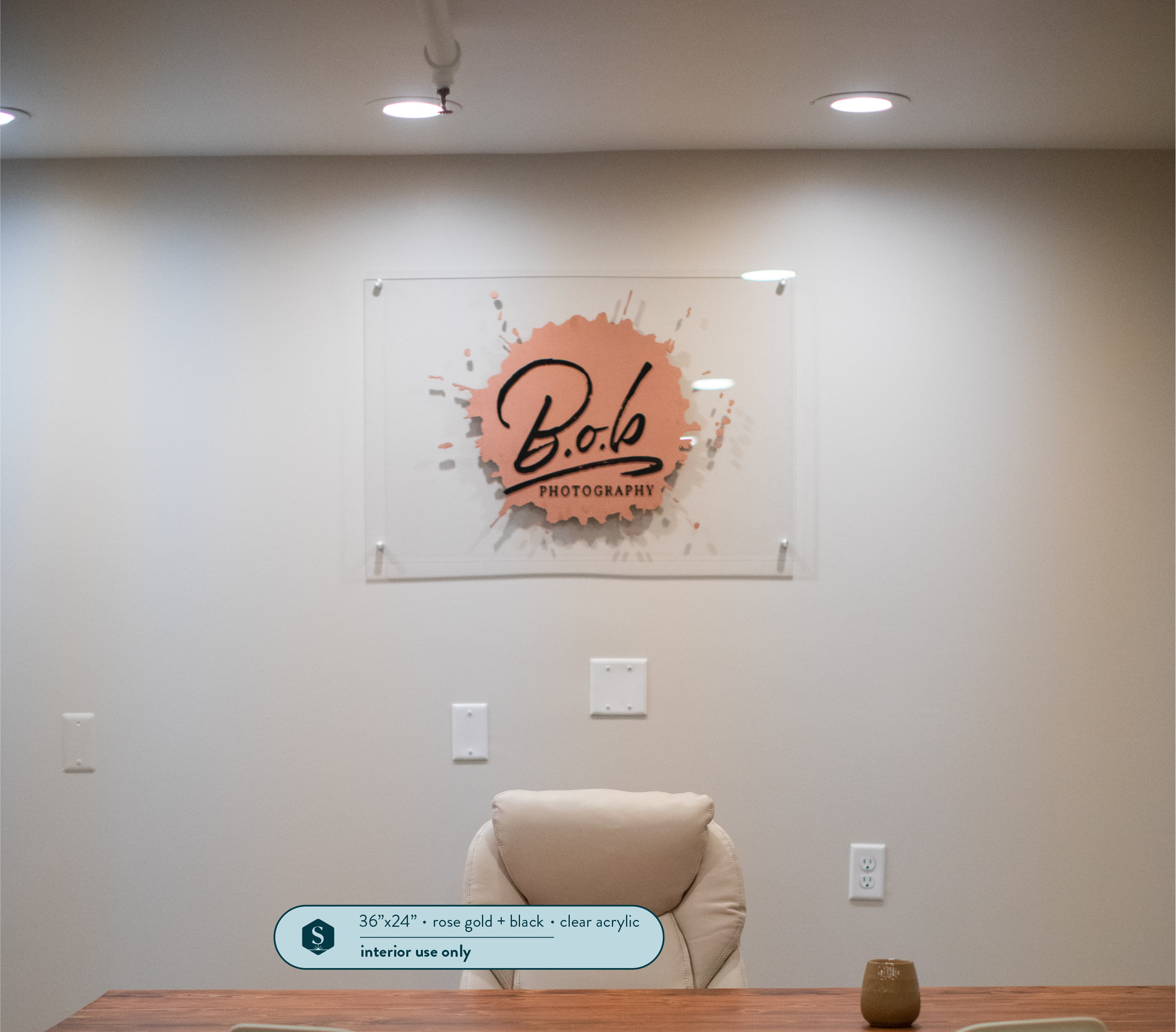 Custom Laser Cut 3D Layered Logo Sign on Clear Acrylic With | Etsy Canada