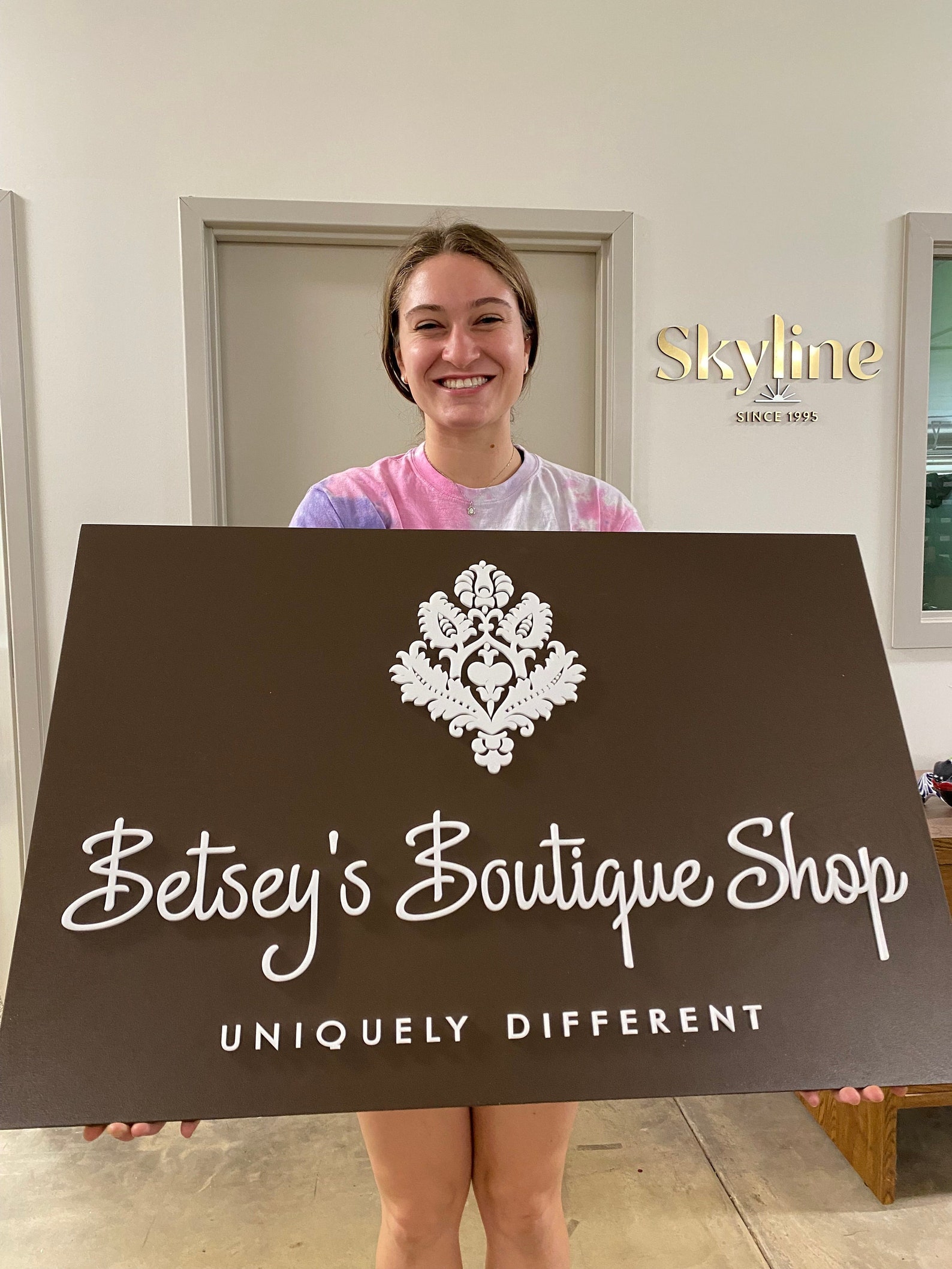 Double Sided Outdoor Business Sign: Custom 3D Laser Cut Wood Logo - Etsy