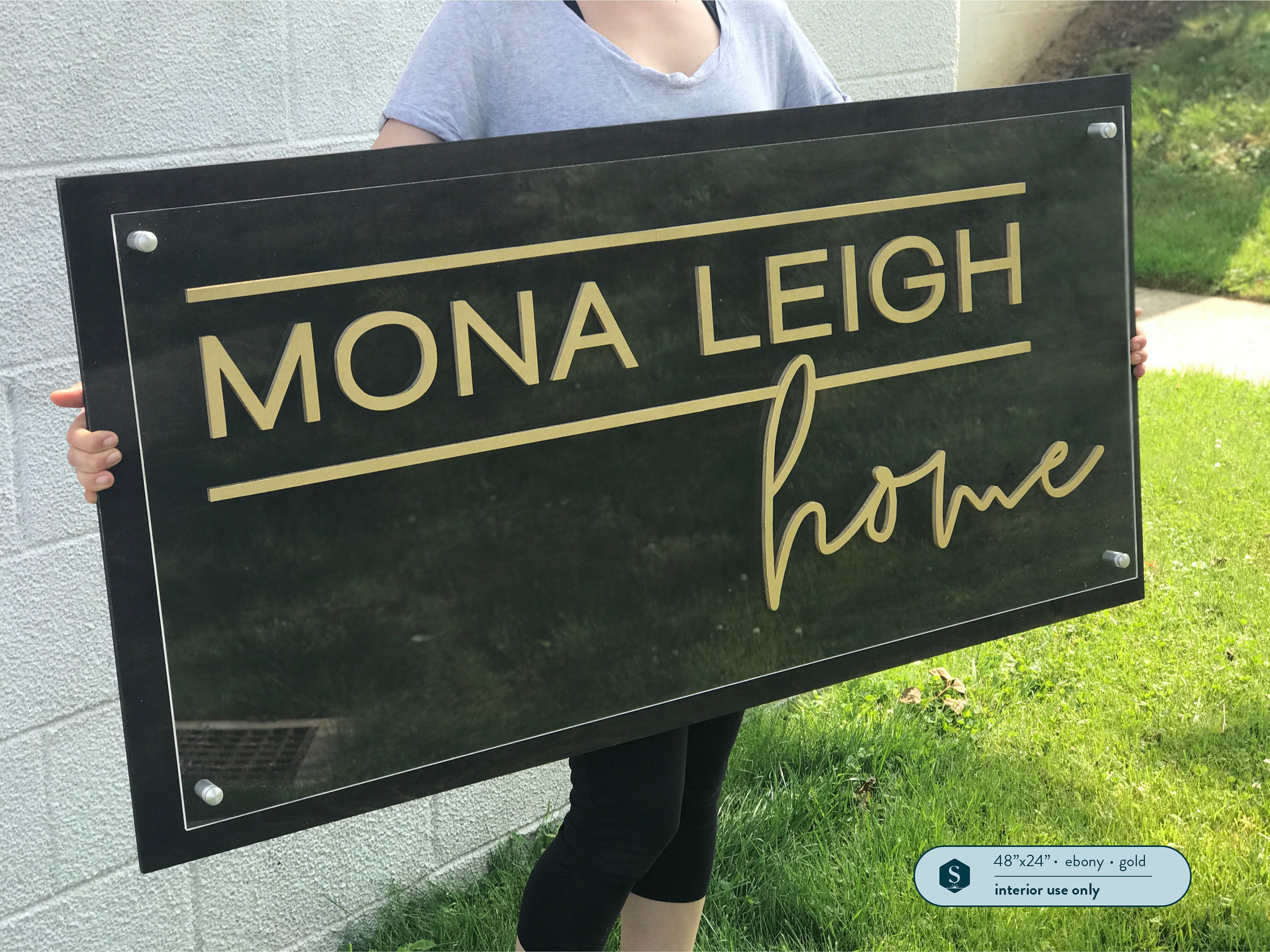 Custom Business Sign Multi Layer Stacked Wood and Acrylic - Etsy