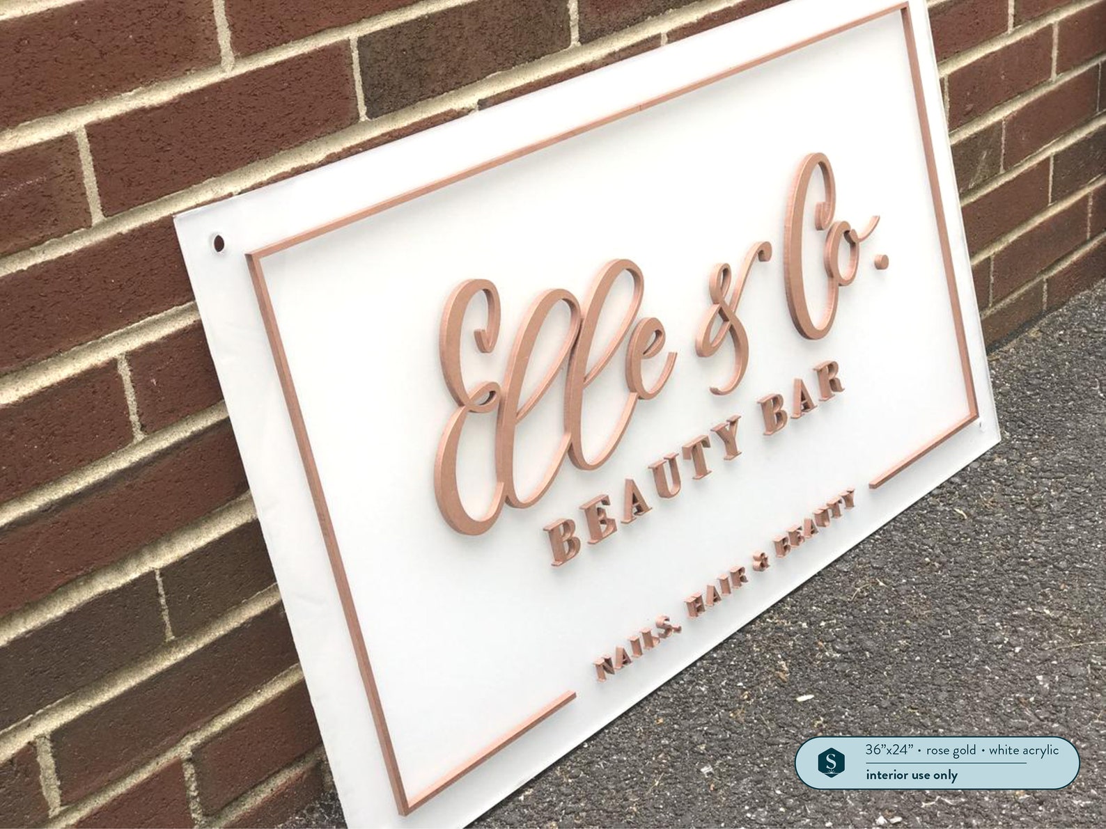 Custom Laser Cut 3D Layered Logo Sign on Clear Acrylic With | Etsy Canada