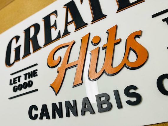 Three Layered Acrylic Customizeable Logo Sign | Modern Arched Plastic ...