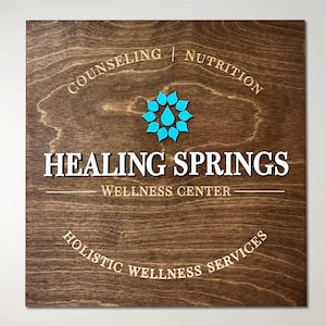 Wellness Center Sign - Custom Sign for Medical Office - Custom Wellness ...