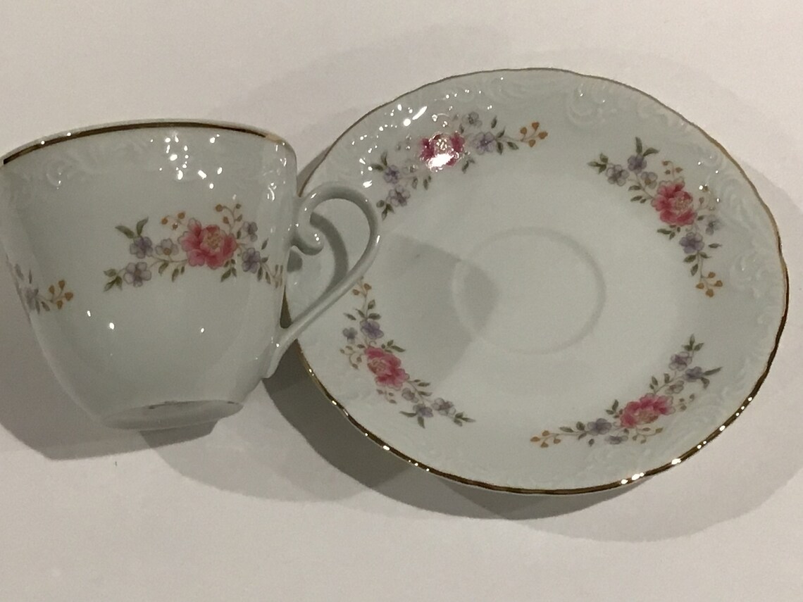SPAL Porcelain Tea Cup and Saucer Porcelanas Portugal | Etsy