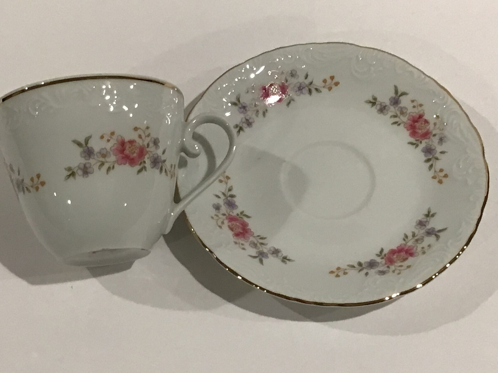 SPAL Porcelain Tea Cup and Saucer Porcelanas Portugal | Etsy