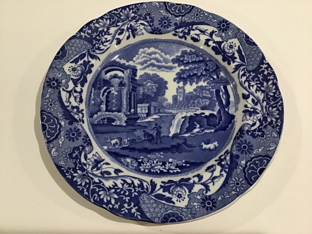 Copeland, Spodes, 9 Blue, Italian Plate, Made in England - Etsy
