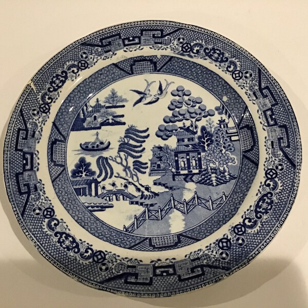 Willow Pattern Plate - Etsy