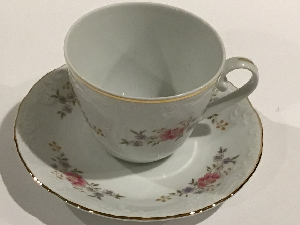 SPAL Porcelain Tea Cup and Saucer Porcelanas Portugal | Etsy