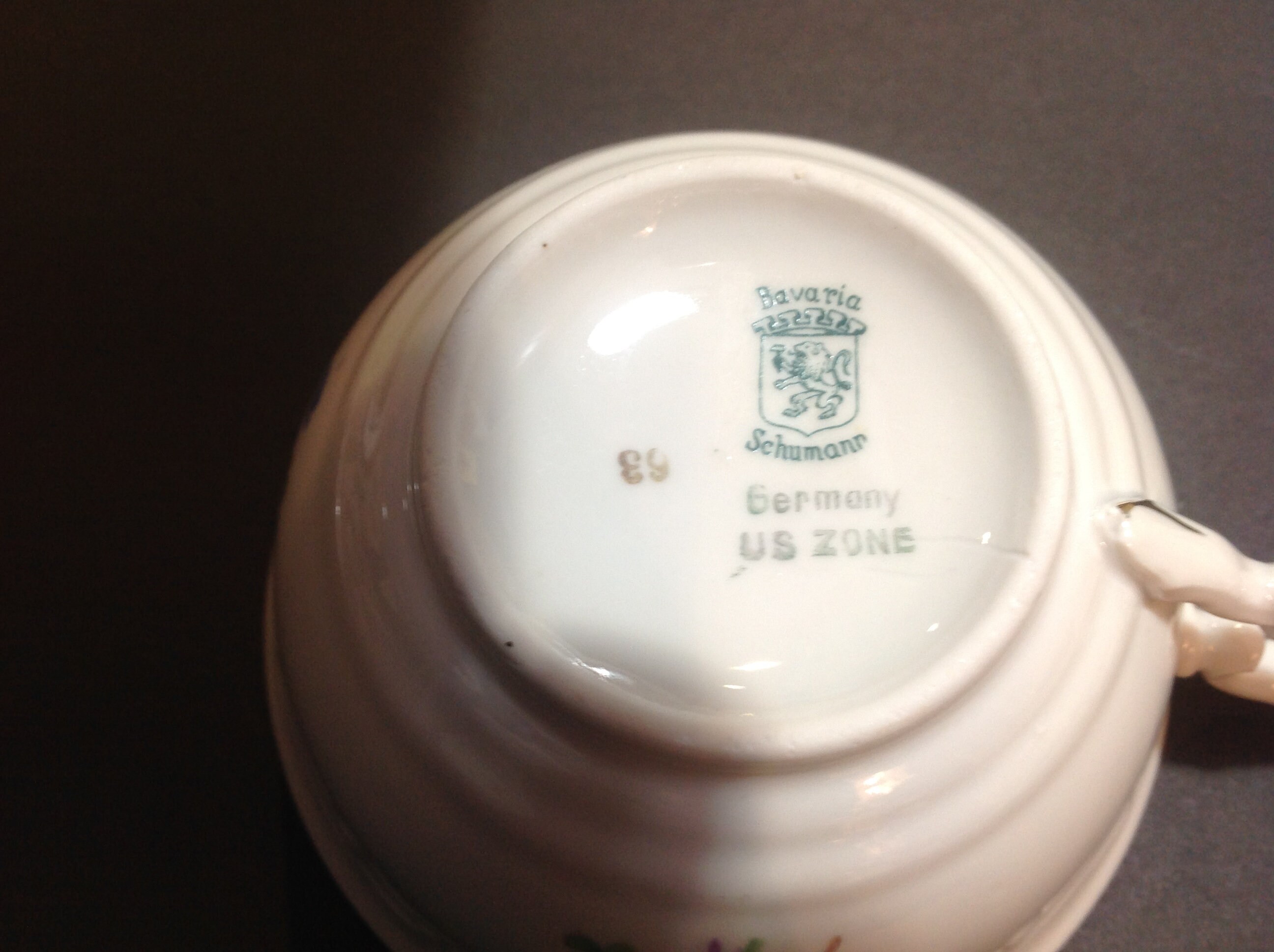 Schumann Bavaria Tea Cup and Saucer Floral Design Germany US - Etsy