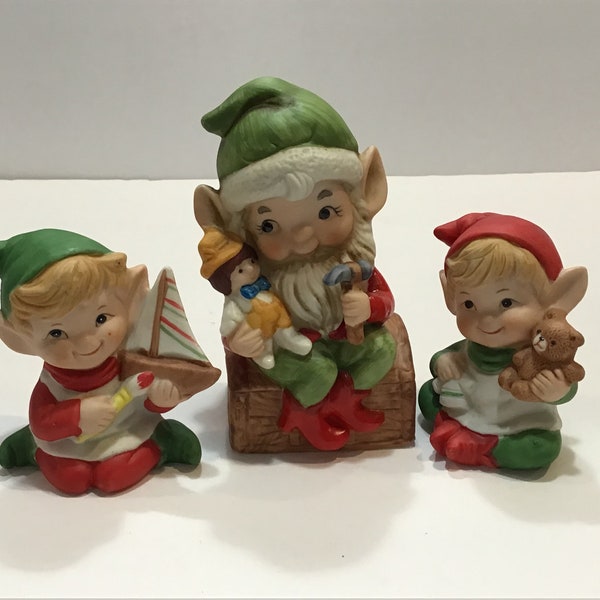 Homco Elves - Etsy