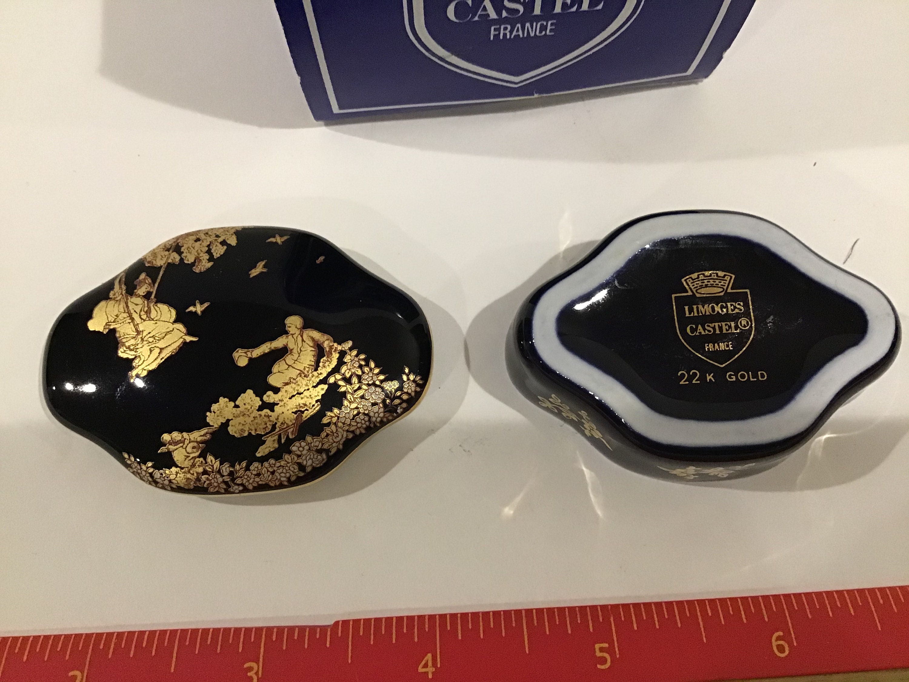 Jewelry Storage Storage & Organization Limoges Castel Cobalt Minature ...