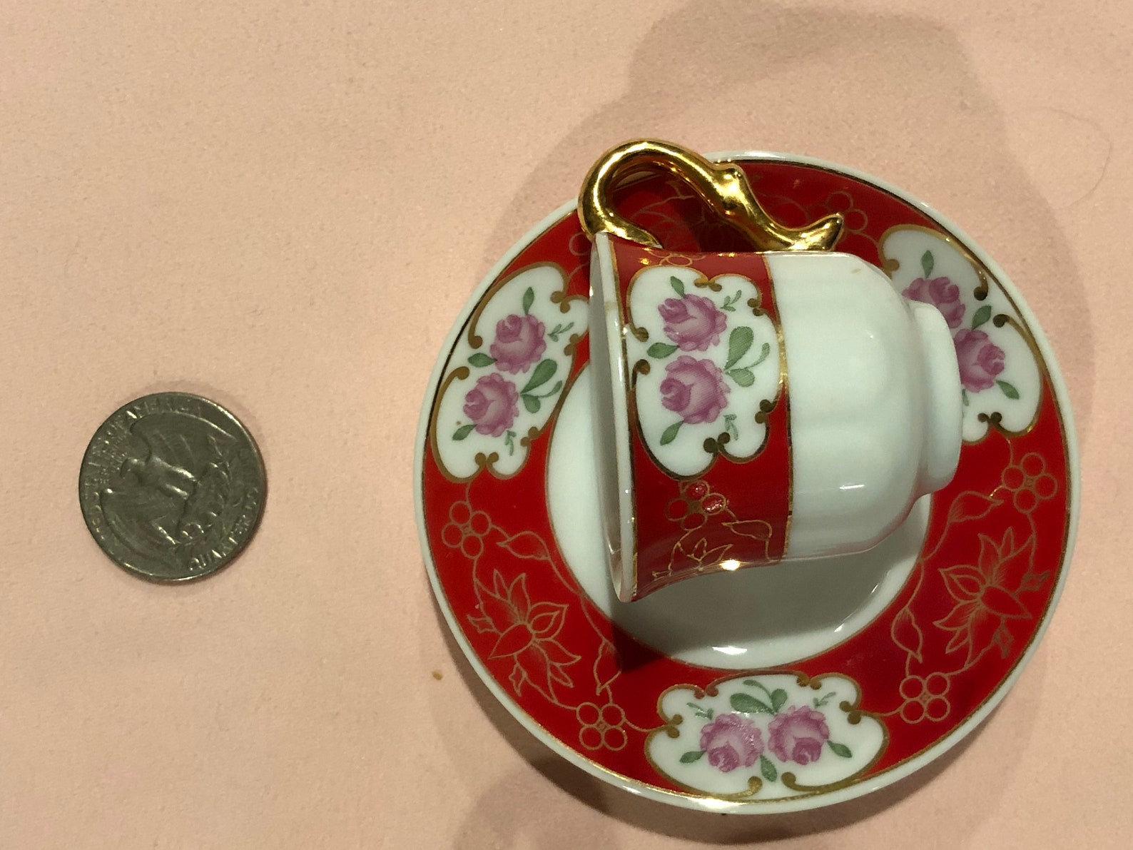 Imperial Porcelain Toy Tea Set Tea Cup Saucer Tea Pot With - Etsy